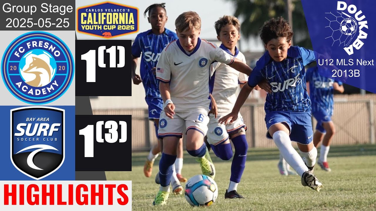 FC Fresno Academy 13B 1-1 Bay Area Surf 13B Pre-MLS | CA Youth Cup U12 ...