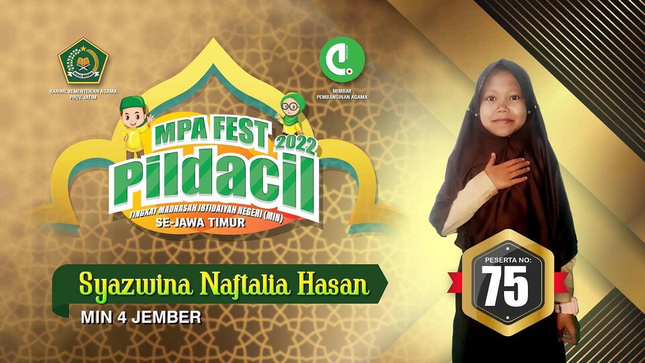 75. MIN 4 JEMBER - SYAZWINA NAFTALIA HASAN - CINTA TANAH AIR - YouTube