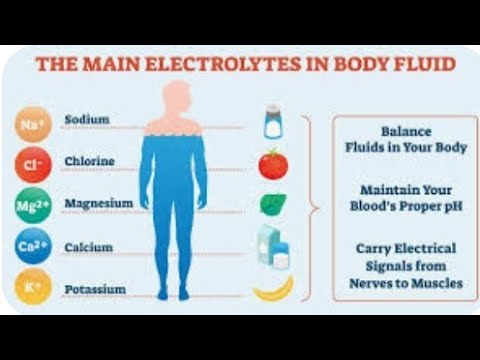 Electrolytes,types,function ,their normal level in human body,test for ...