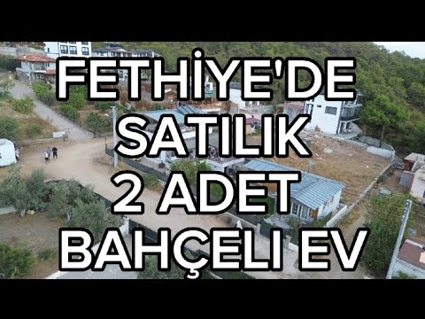 FETHİYE ÇİFTLİK' TE DOĞA VE DENİZ MANZARALI 2 ADET BAHÇELİ EV
