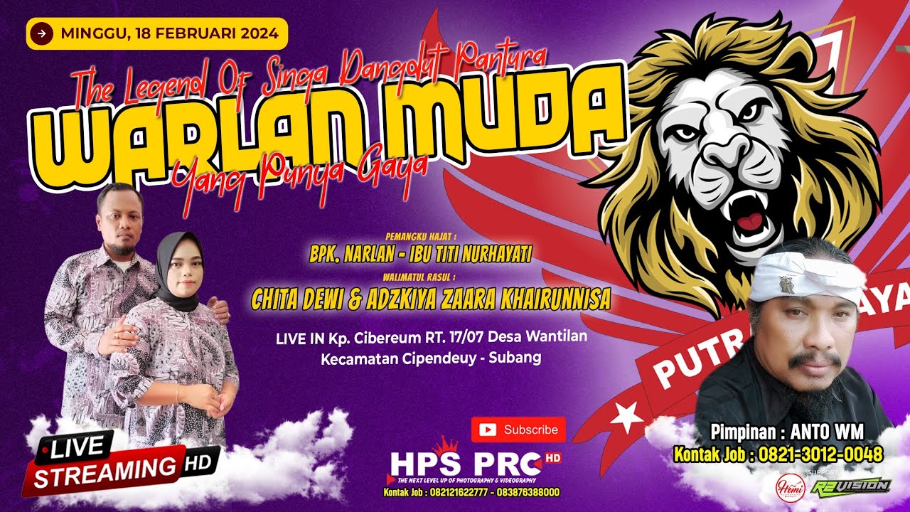 🔴LIVE WARLAN MUDA | MINGGU, 18 FEBRUARI 2024 | WANTILAN - CIPEUNDEUY ...