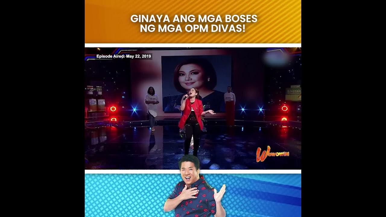 WOWOWIN: EX NA NAGPATIBOK SA PUSO NI LUIS MANZANO?! GINAYA ANG MGA BOSES NG MGA OPM DIVAS! - YouTube