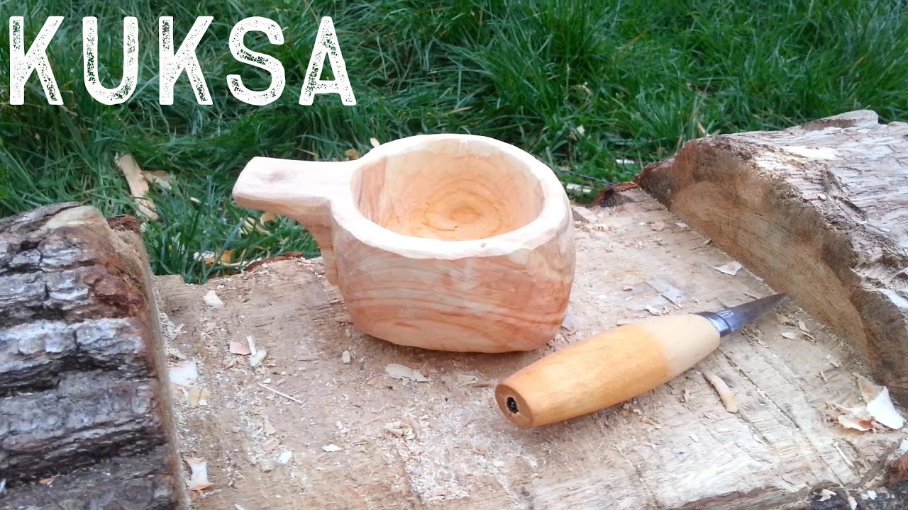 Fabrication d'une Kuksa / Kuksa carving - YouTube
