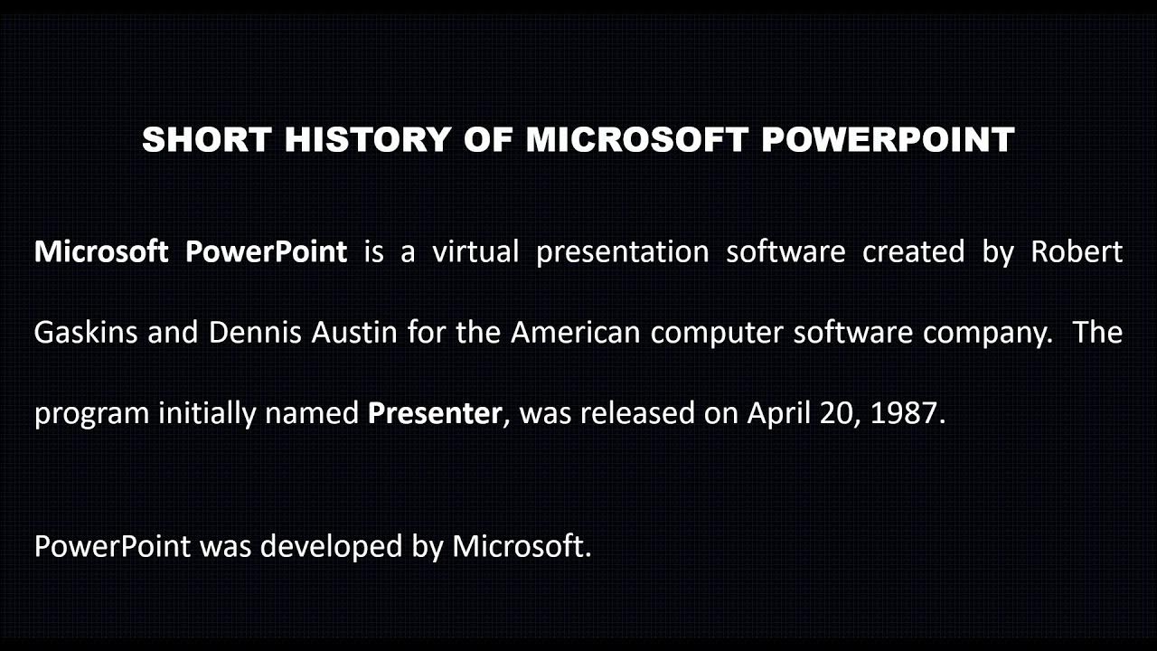 Definition of Microsoft PowerPoint - YouTube