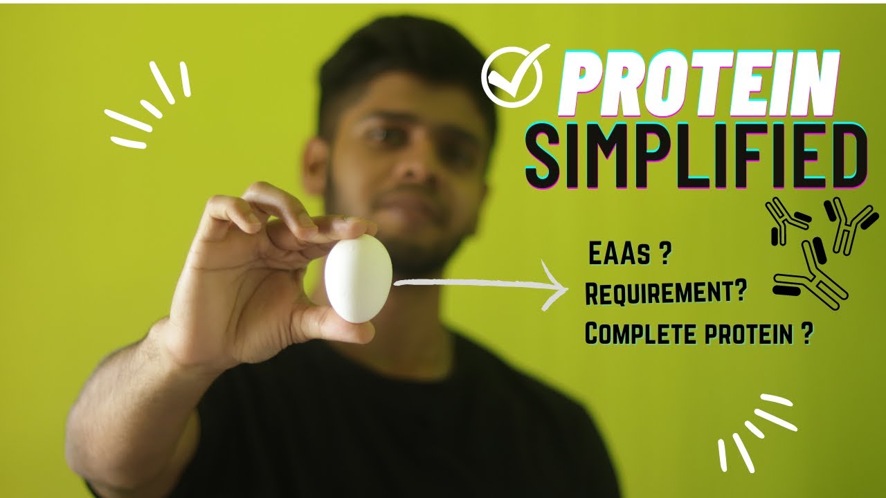 "PROTEIN SIMPLIFIED" : Understand AMINO ACIDS | PROTEIN REQUIREMENT ...