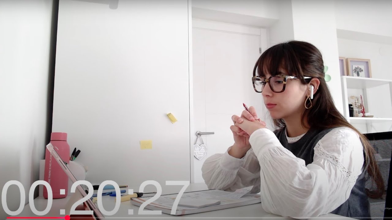 Study with me 4h Pomodoro (55/5 x 4) - YouTube