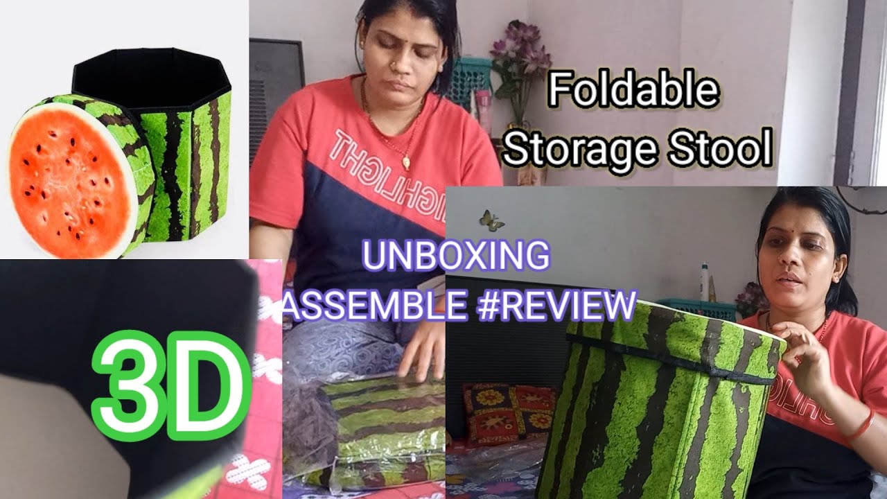 3D Storage Stool/Unboxing/Review MUST WATCH BEFORE BUY THIS PRODUCT ...