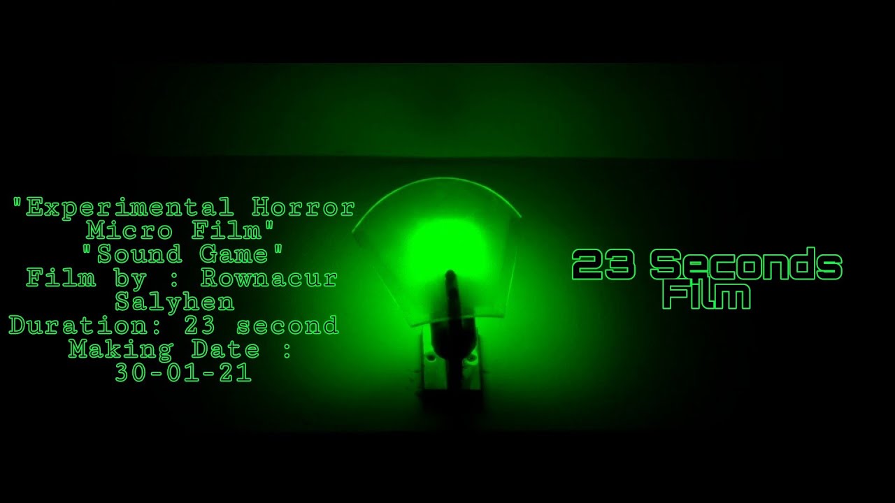 "Sound Game"-- Experimental Horror Micro Film - YouTube
