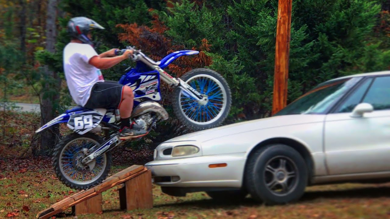Insane | Dirt Bike Car Ramp - YouTube
