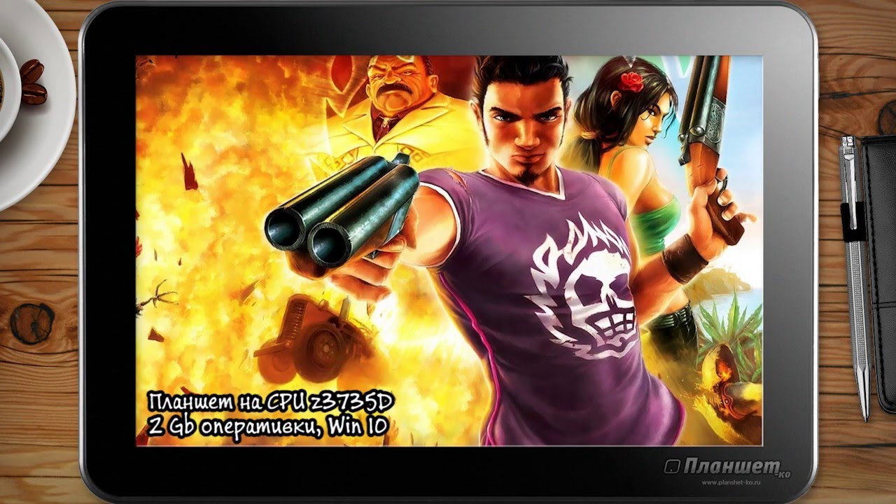 ИГРЫ НА WINDOWS ПЛАНШЕТЕ / Total overdose / on tablet pc game playing ...