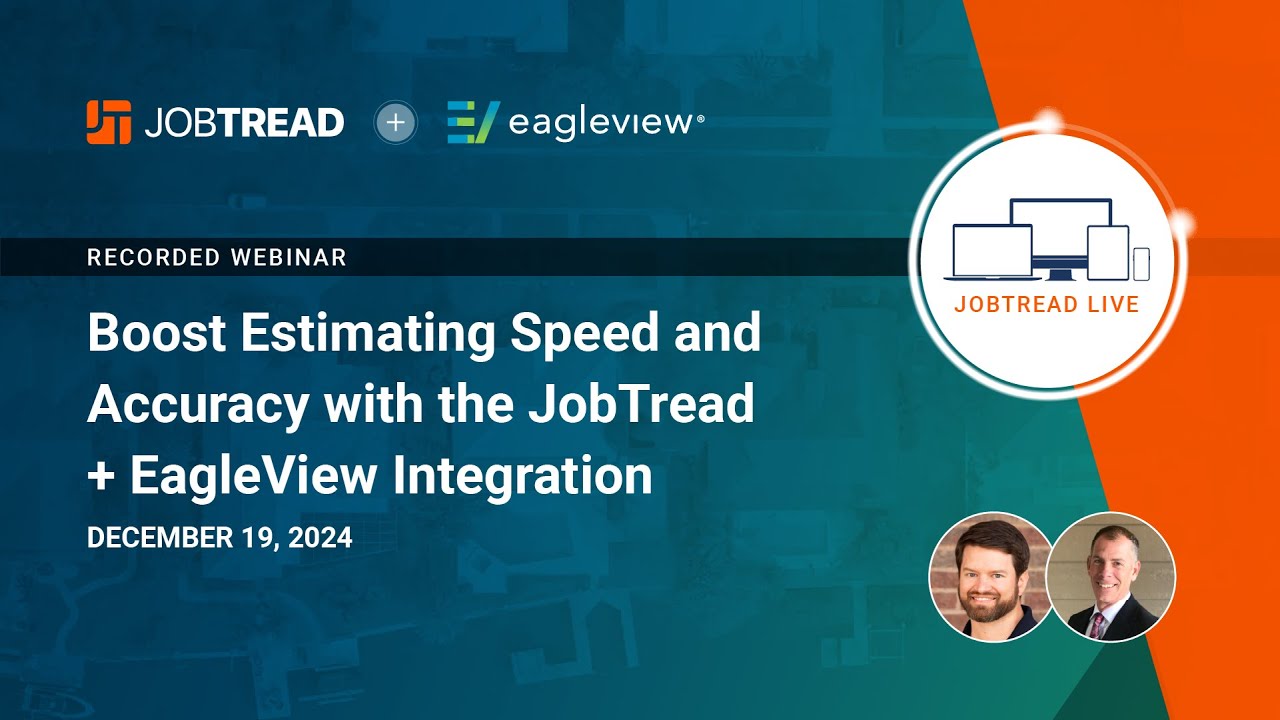 Boost Estimating Speed and Accuracy with the JobTread + EagleView Integration - YouTube
