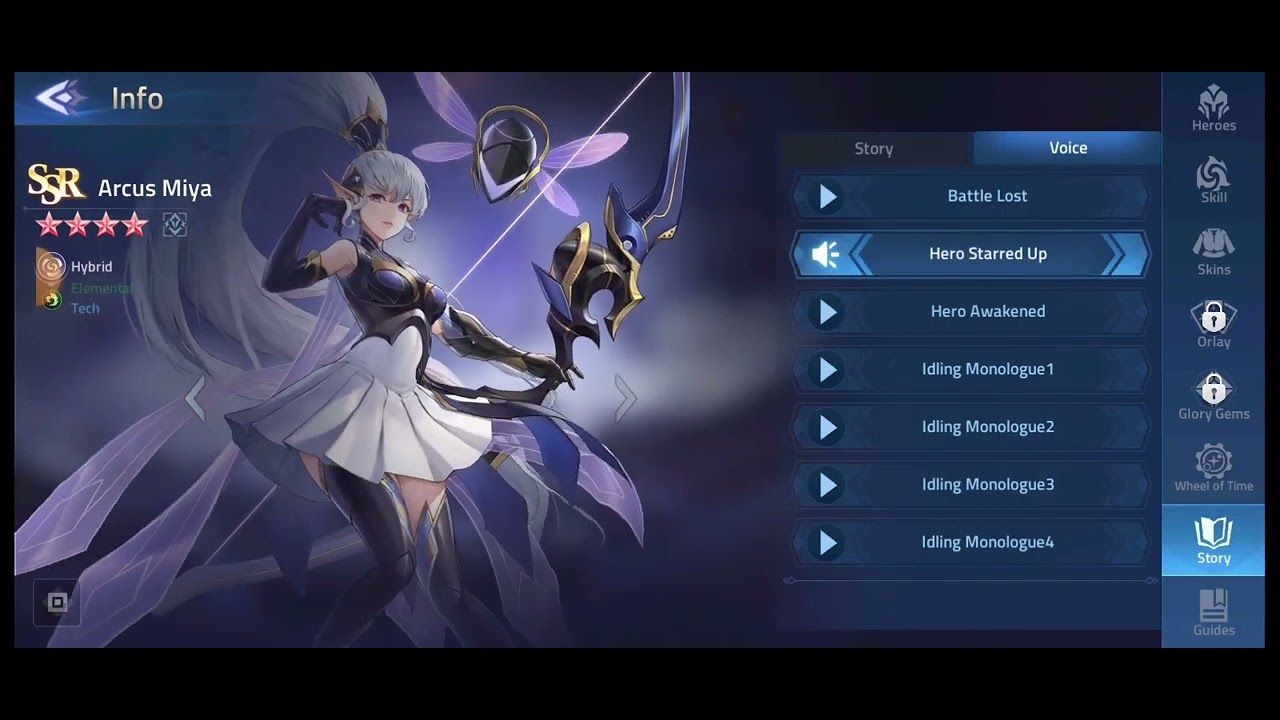 Arcus Miya Voice Lines | Mobile Legends Adventure - YouTube