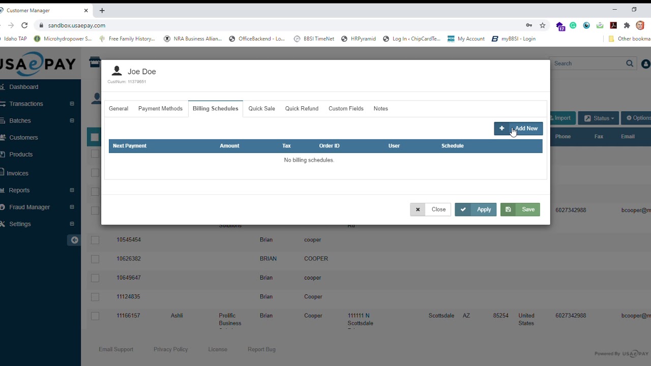 USAepay Recurring Billing and Customer Database Tutorial - YouTube
