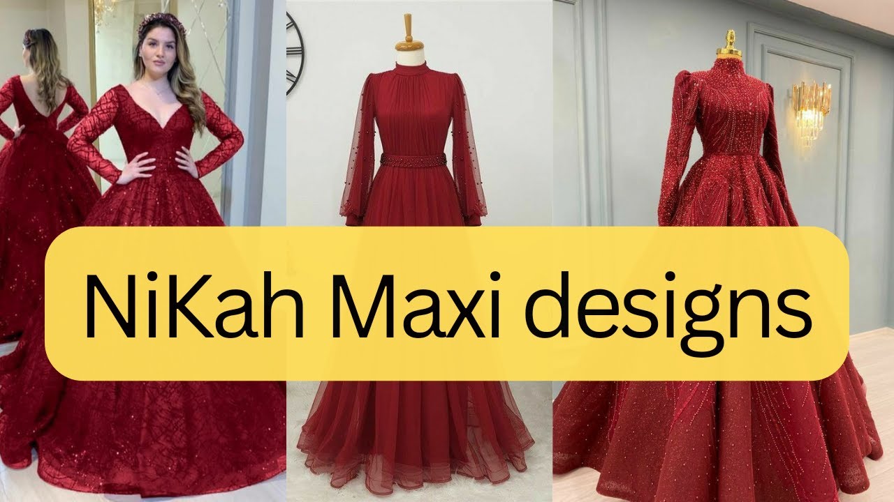 Red tailed maxi styles new | Wedding maxi style 2023 | Red maxi design ...