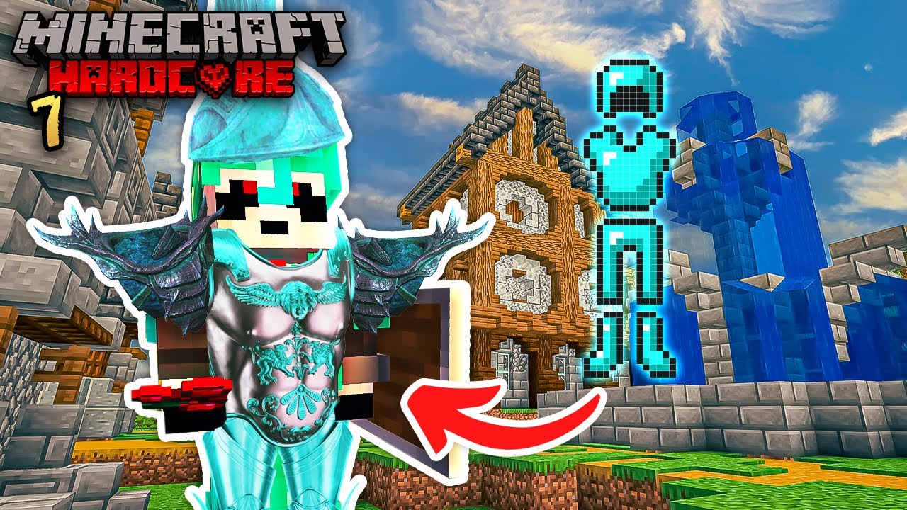 I crafted GOD ARMOR in Minecraft Hardcore - YouTube