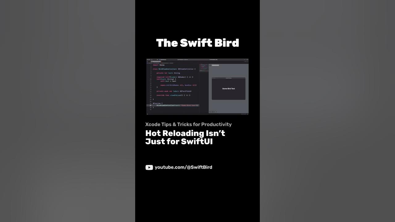 Hot Reloading in Xcode Isn’t Just for SwiftUI | Xcode Tips & Tricks for Productivity - YouTube