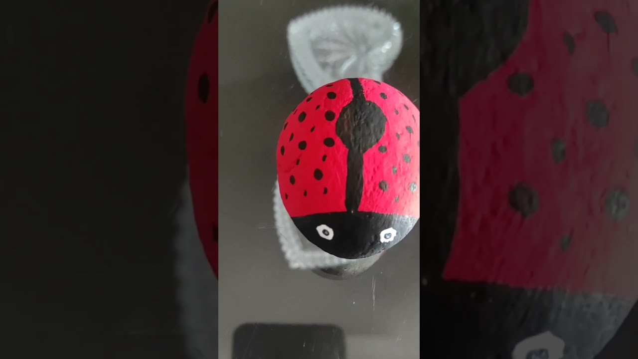 Easy Ladybug stone Art | Step-by-Step Tutorial | stone painting # ...