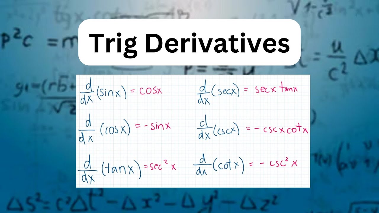 Master Trig Derivatives FAST! Learn the 6 Key Rules & a Simple Trick ...