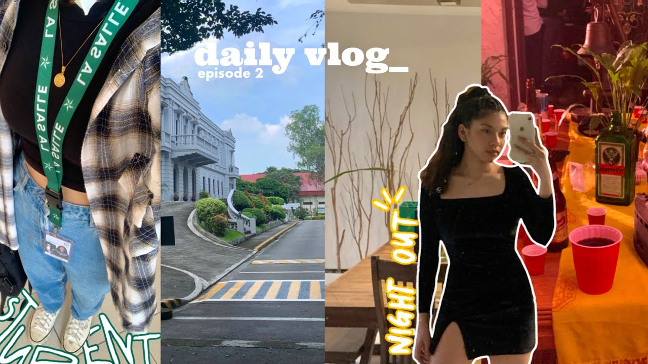 UNI VLOG | college vlog, partying at night, and catching up with ...