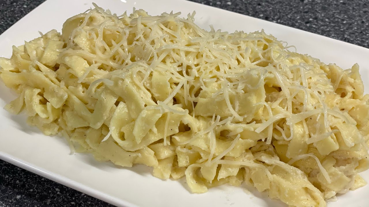PÂTE A LA CRÈME FRAICHE ET AU FROMAGE FACILE ET RAPIDE - YouTube