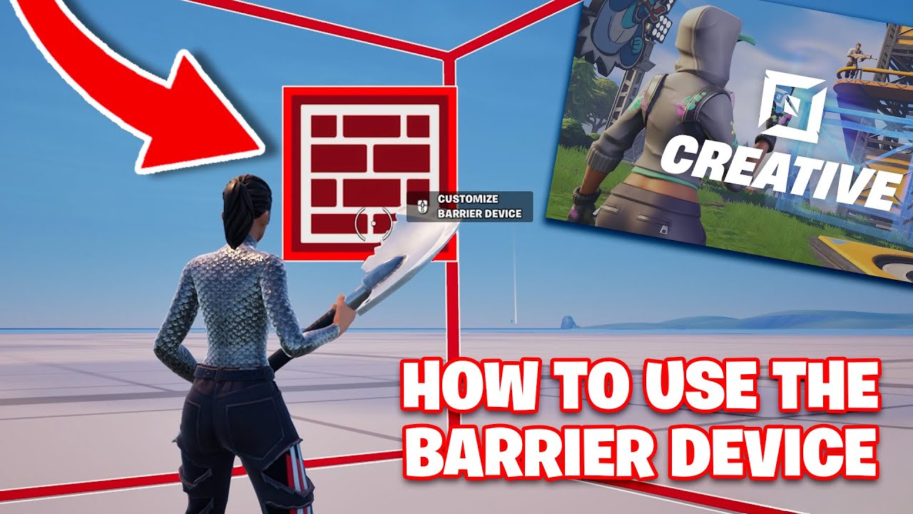 How To Use The Barrier Device In Fortnite Creative - Step By Step - YouTube