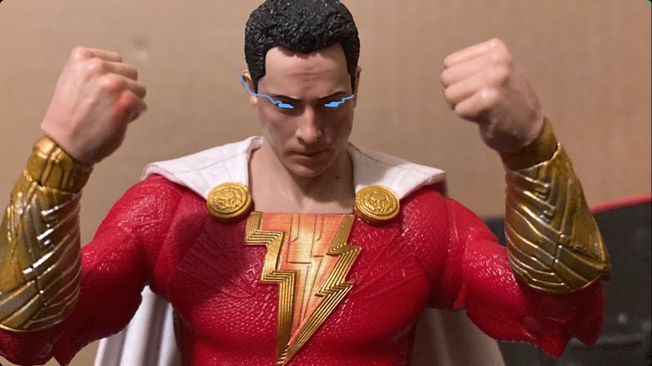 Shazam and The Flash vs Black Adam stop motion clip - YouTube