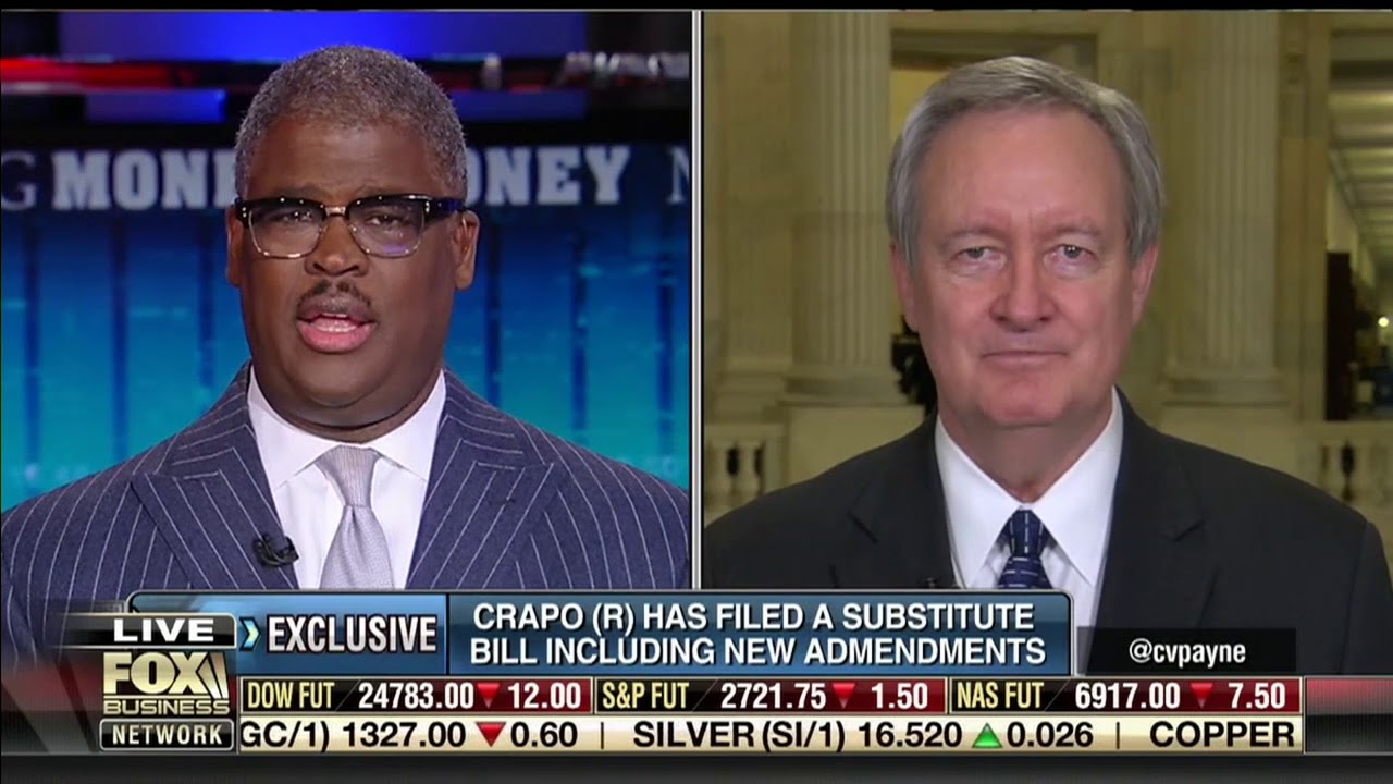 Crapo Discusses Regulatory Relief Bill on Fox Business - YouTube