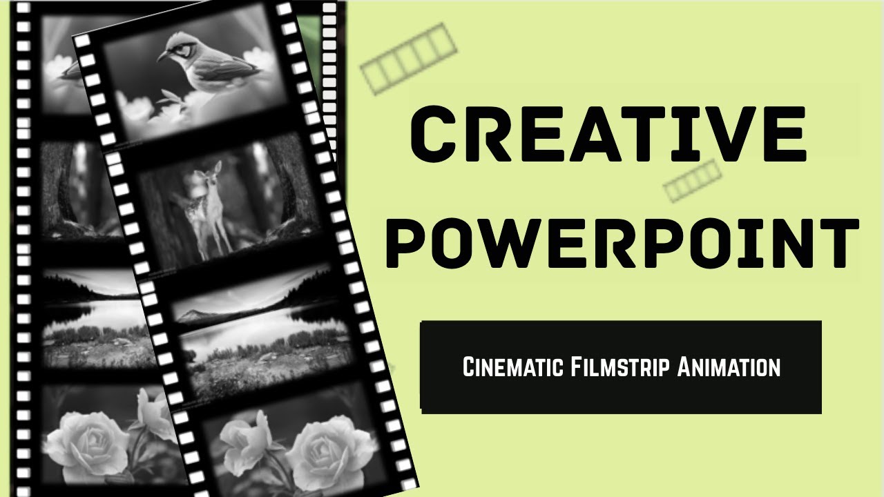 How to Create FILMSTRIP Animation Slideshow in PowerPoint - Cinematic ...