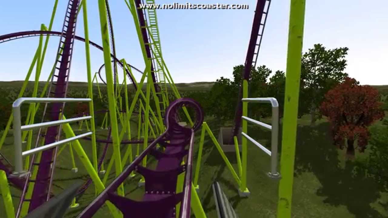 B&M Floorless coaster ( NoLimits 2 ) - YouTube