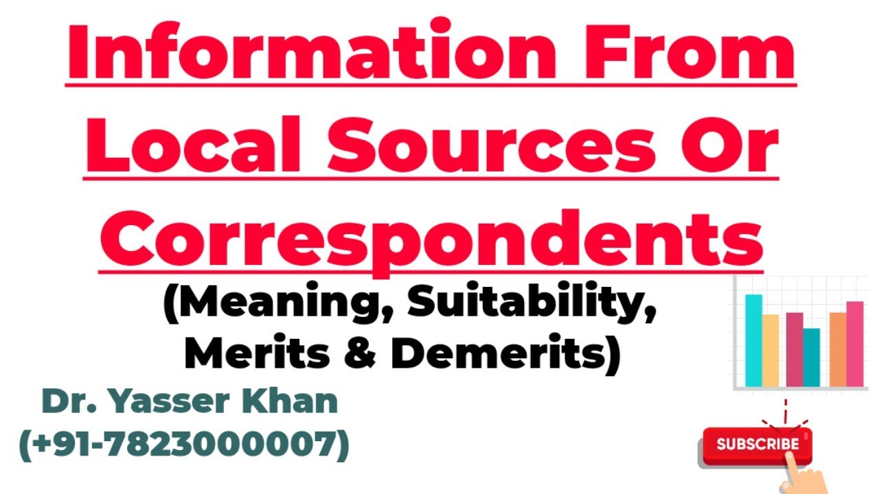 Information From Local Sources And Correspondents | Methods Of Data ...