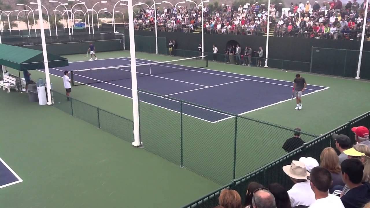Roger Federer practice at Indian wells - YouTube