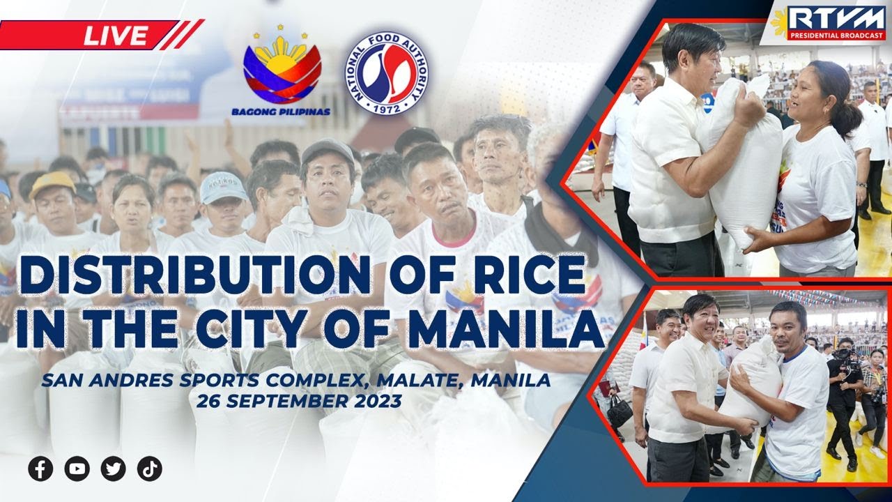 Distribution of Rice in the City of Manila - YouTube