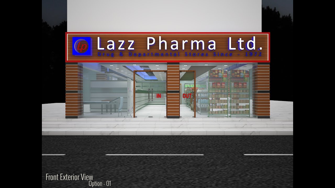 Interior Design of Lazz Pharma Pallabi Branch at Mirpur-12 - YouTube