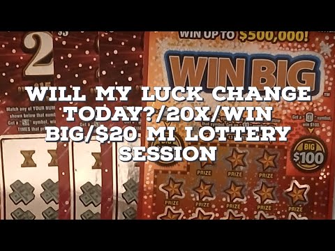 Will My Luck Change Today?/20X/Big Win/$20 MI Lottery Session - YouTube