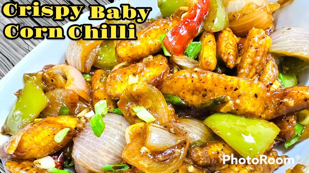 Crispy Baby Corn Chilli Restaurant style॥corn chilli॥baby corn #recipe ...