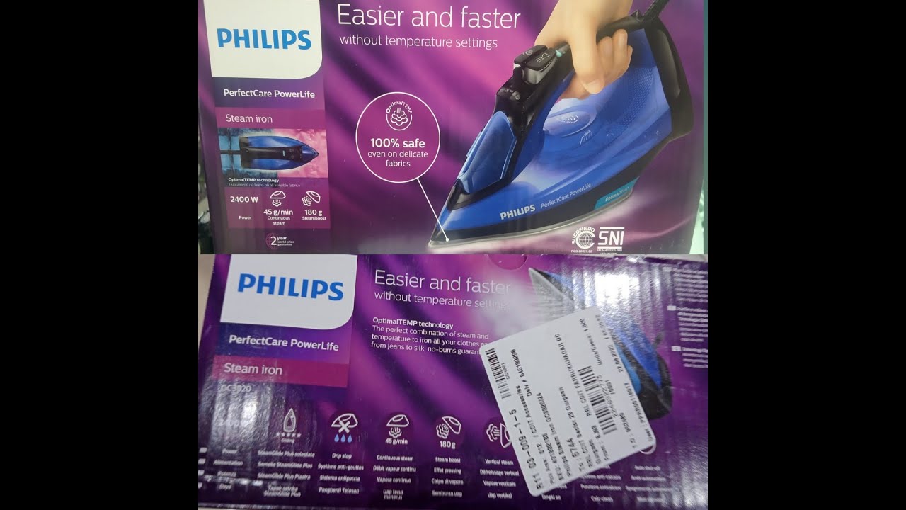 Philips GC3920( sencer mod )stream iron Demo video - YouTube