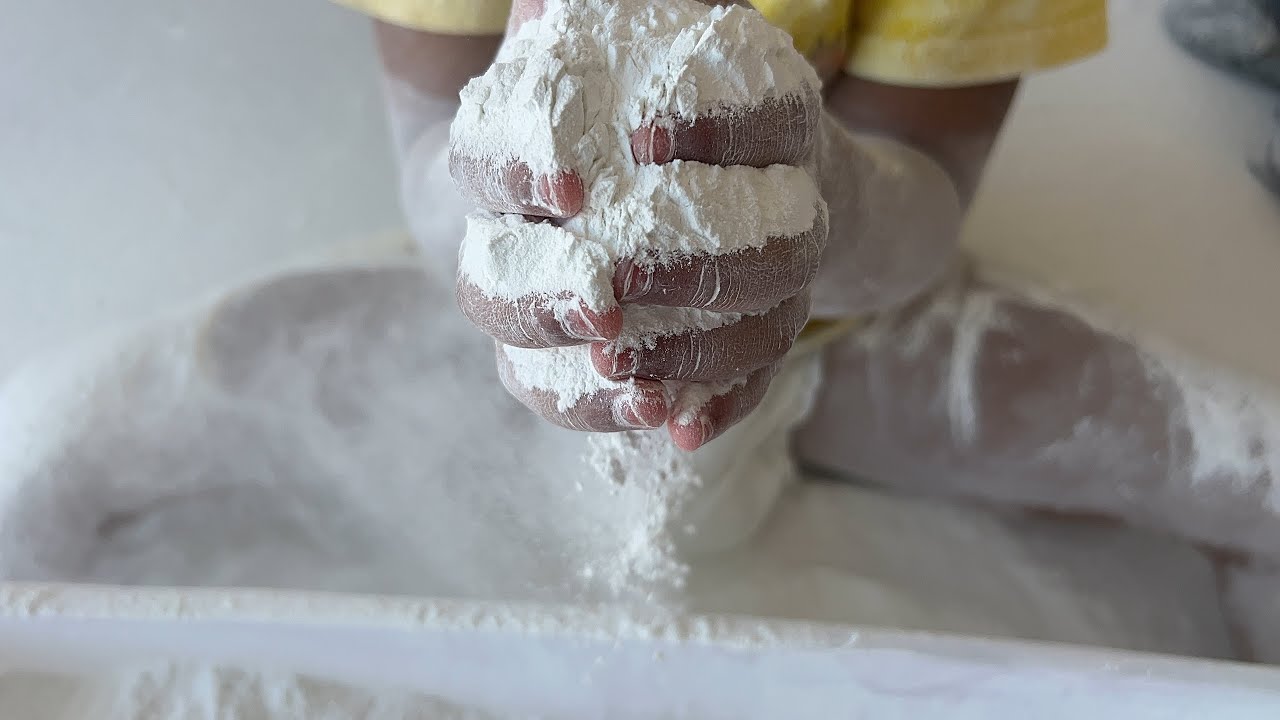ASMR POWDER PLAY WITH EVERYTHING MIX, BABY POWDER AND LOTS OF CLEANING ...