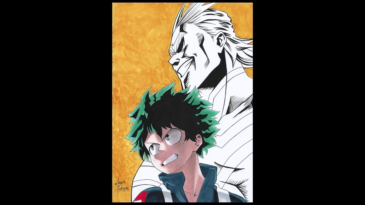 Speed Drawing - Midoriya Izuku Boku no Hero Academia - YouTube