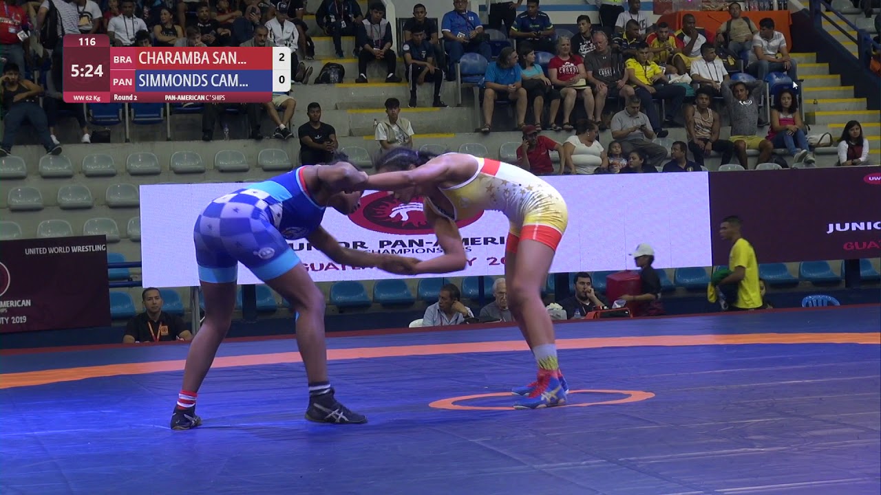 Round 2 WW - 62 kg: M. CHARAMBA SAN (BRA) v. C. SIMMONDS CAM (PAN ...