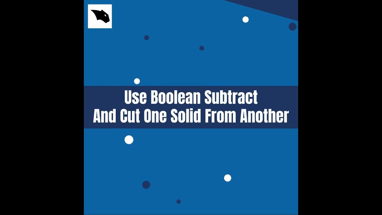 3D CAD | Boolean Subtract - YouTube