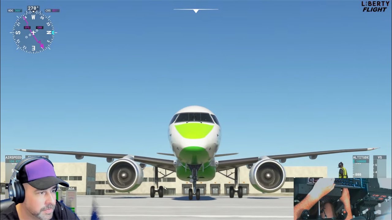 NEW PLANE EMBRAER E195-E2 KSKF SAN Antonio to KTLH Tallahassee Fight ...