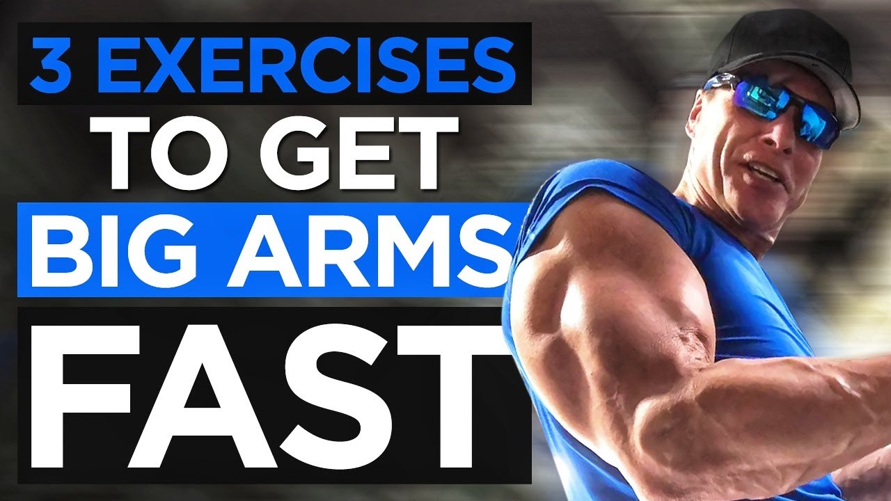 3 Exercises To Get Big Arms Fast | How To Get Big Arms | PoppaPipes ...