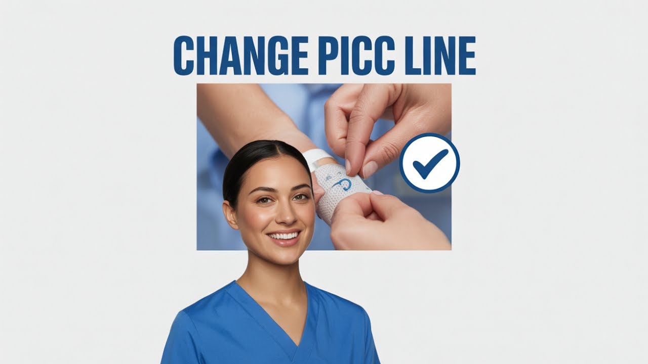 Sterile PICC Line Dressing Change | Nurses Must Know This - YouTube