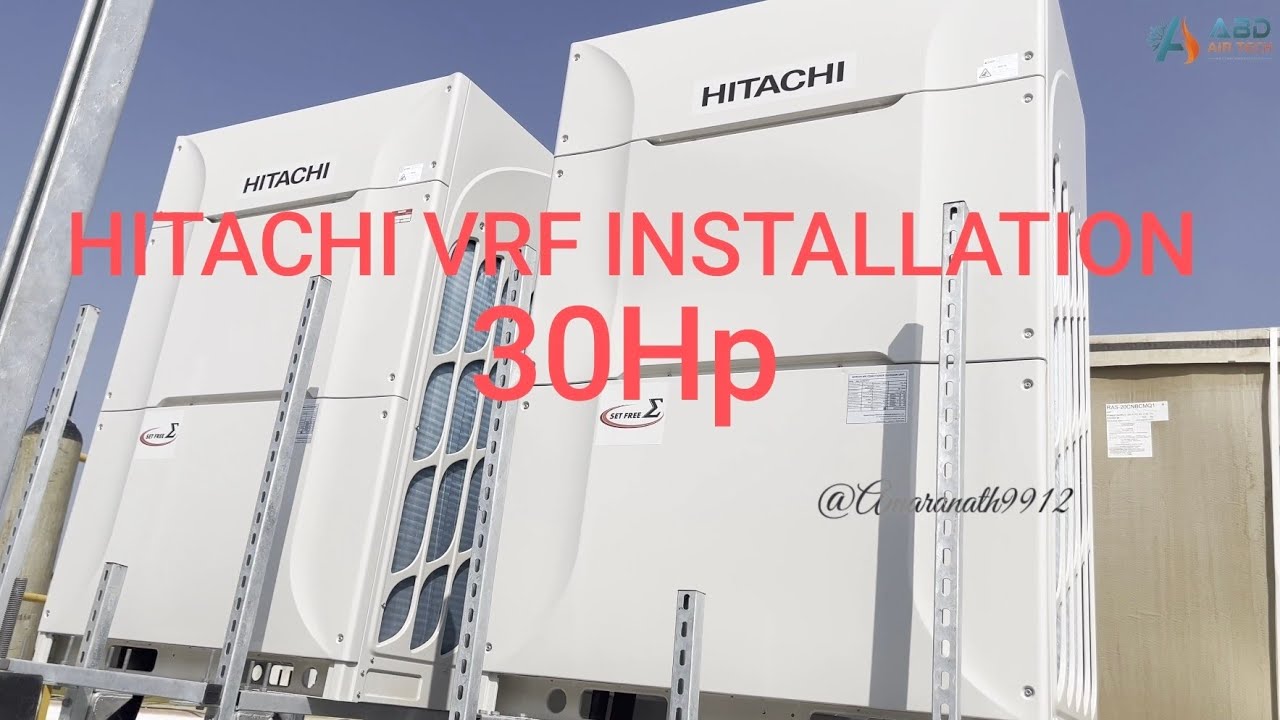 HITACHI ||VRF Ac Piping || And VRF Indoor Installation - YouTube