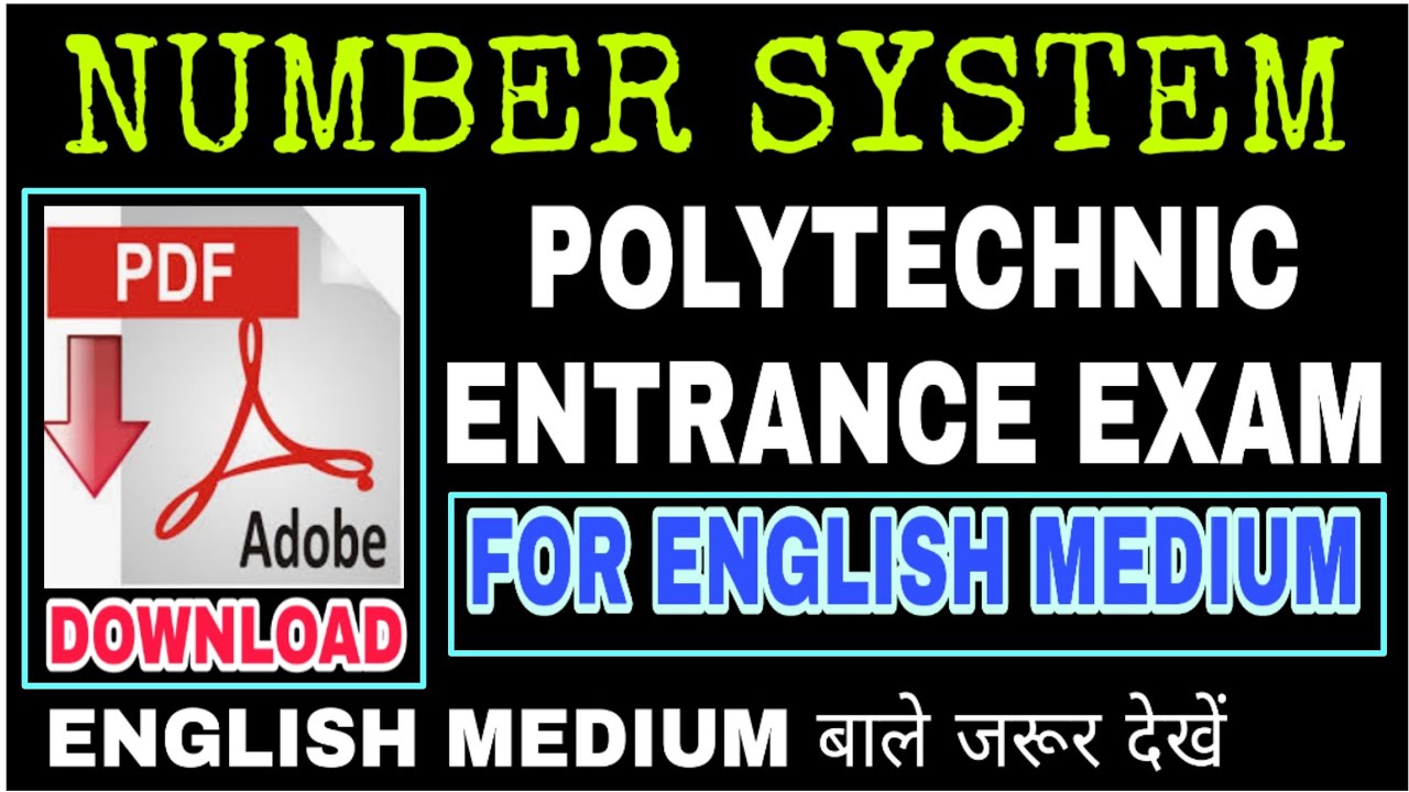 Number System Polytechnic Entrance Exam Polytechnic Entrance Exam number-system-polytechnic-entrance-exam-polytechnic-entrance-exam