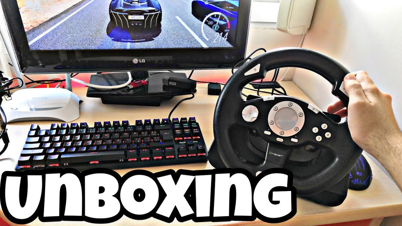 UNBOXING VOLANTE LOW COST PC Y TECLADO MECANICO Mars Gaming MK4 MINI unboxing-volante-low-cost-pc-y-teclado-mecanico-mars-gaming-mk4-mini