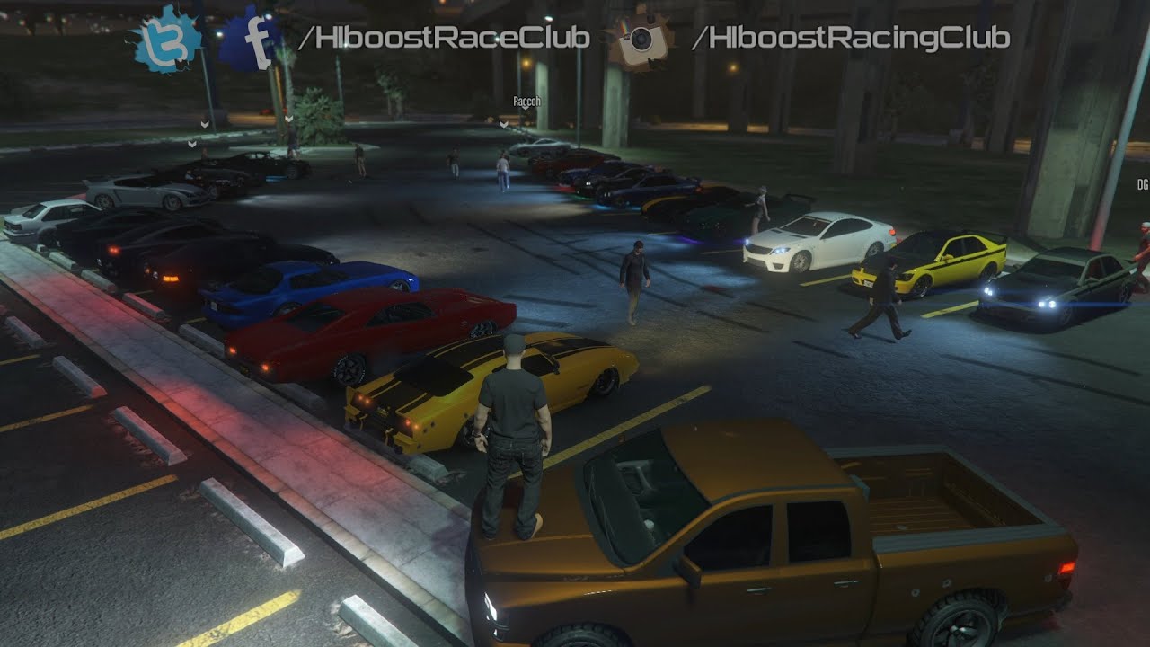 Grand Theft Auto V Online (XB1) | Street Car Meet Pt.3 | Night Show ...