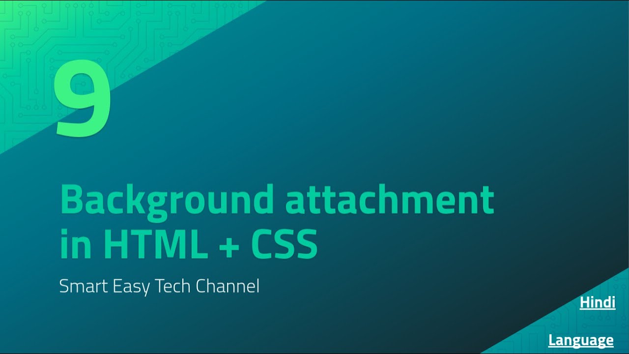 Background Attachment in CSS Part-9 - YouTube