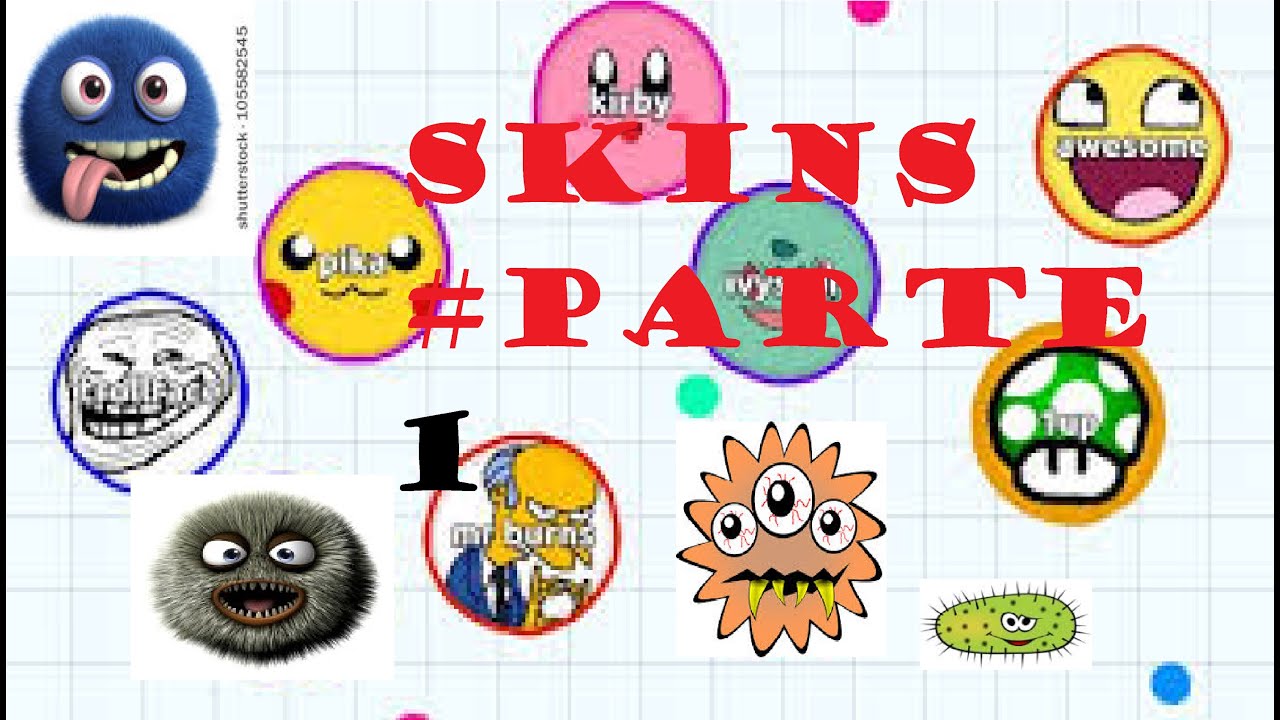 Todas as SKINS-Agario(agar.io) (parte 01) - YouTube