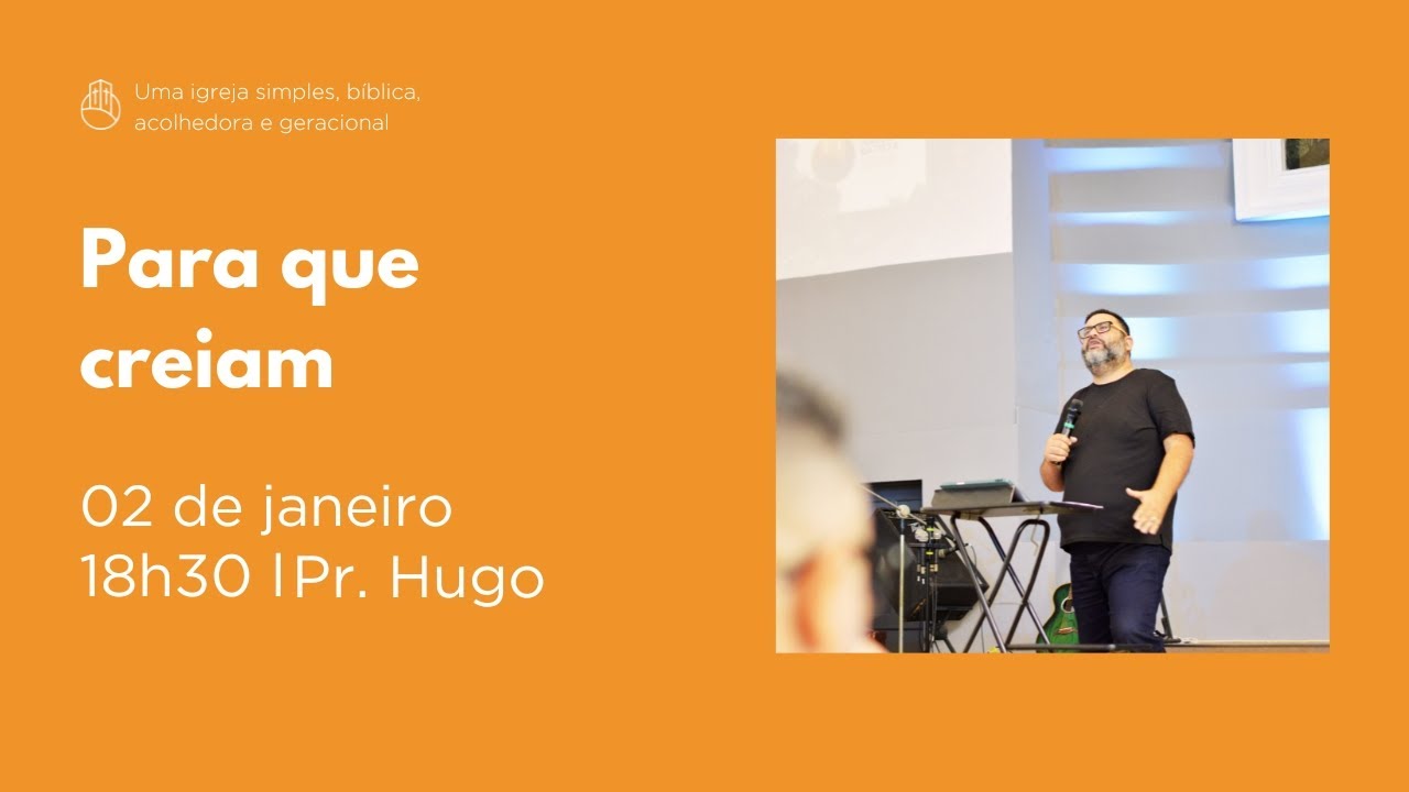 CELEBRAÇÃO DA NOITE | Pr. Hugo Sampaio | 02 de fevereiro de 2025 ...